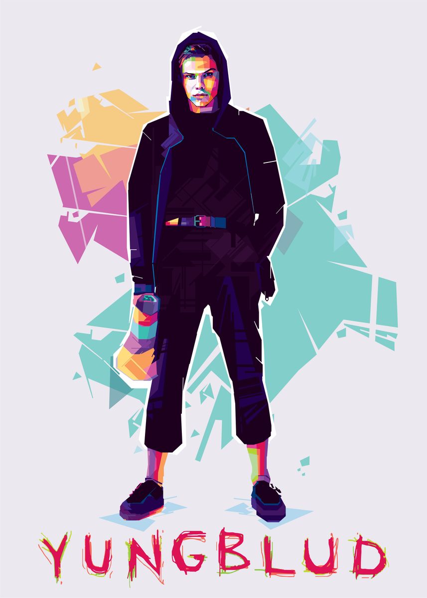 'Yung Blud' Poster, picture, metal print, paint by Asad Asad | Displate