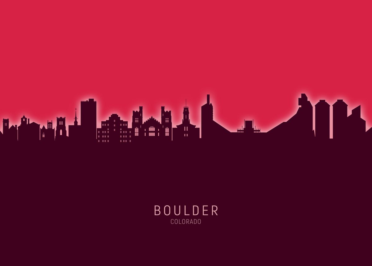 'Boulder Skyline Colorado' Poster by Michael Tompsett | Displate