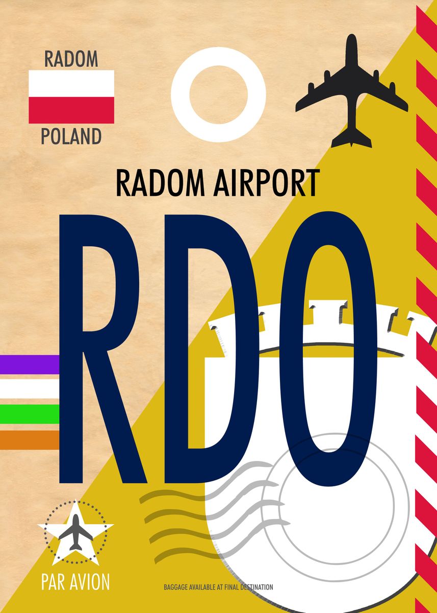 'POLAND RADOM AIRPORT RDO' Poster by Atomic Chinook | Displate