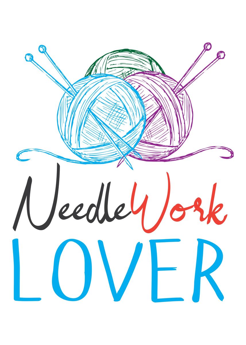 'Needlework lover' Poster, picture, metal print, paint by ...