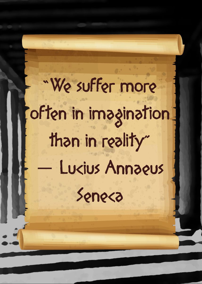 'Seneca suffering' Poster, picture, metal print, paint by Oliver ...