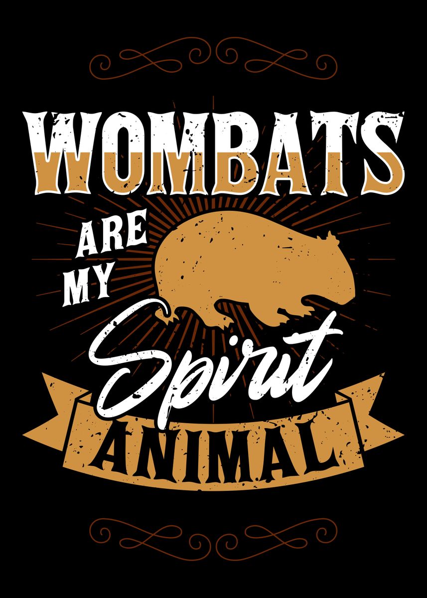'Spirit Animal Wombat' Poster by platenum | Displate