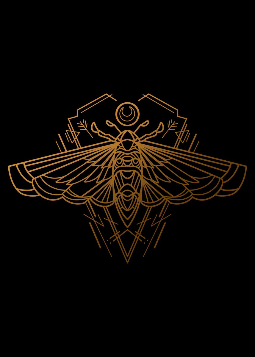 'mecha moth' Poster, picture, metal print, paint by doni pacoceng ...