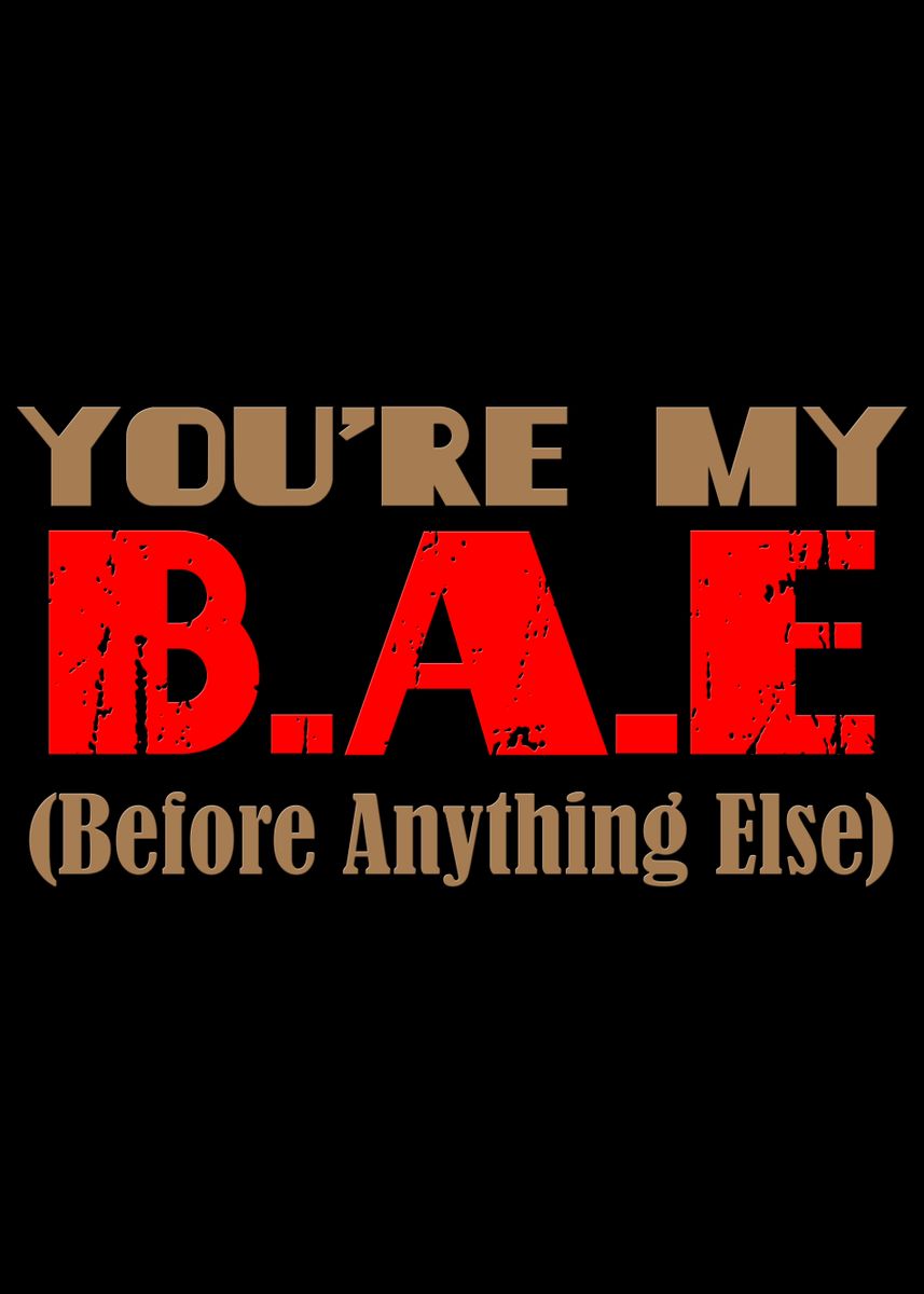 'BAE Relationship' Poster, picture, metal print, paint by Norden | Displate