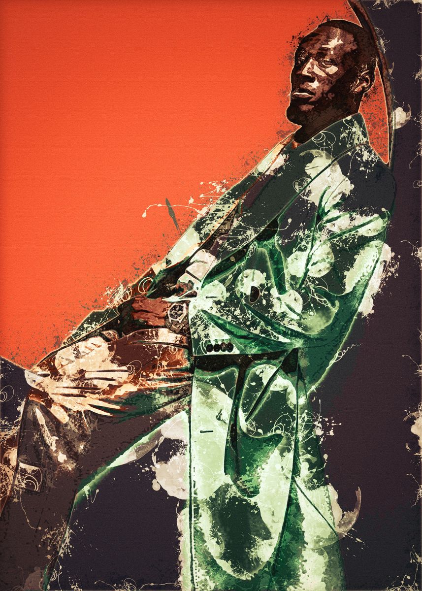 'Stormzy British Rapper 19' Poster, picture, metal print, paint by My ...