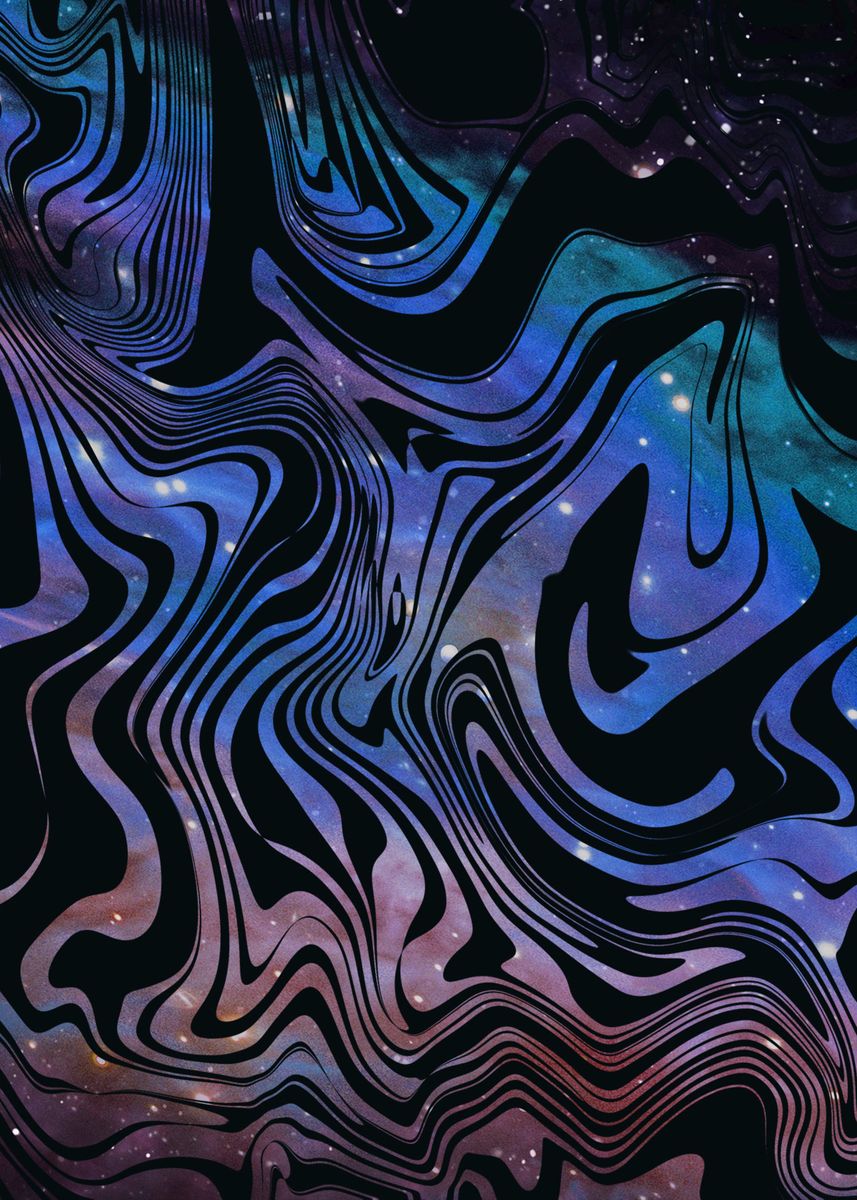 'Galaxy Marble 12' Poster, picture, metal print, paint by Aloke Design ...