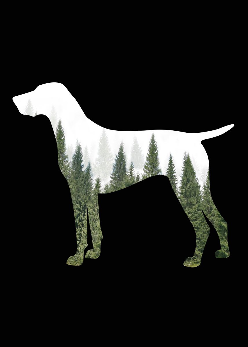 'German Shorthair Pointer' Poster by PlateMadeStuff | Displate