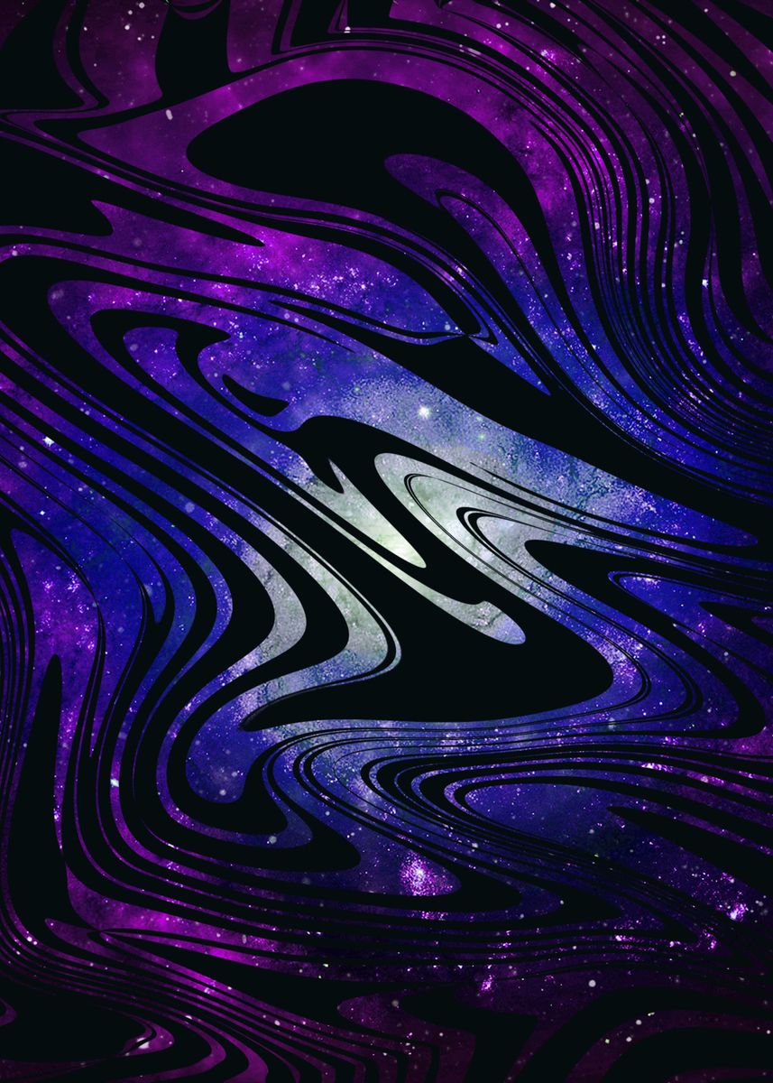 'Galaxy Marble 06' Poster by Aloke Design | Displate