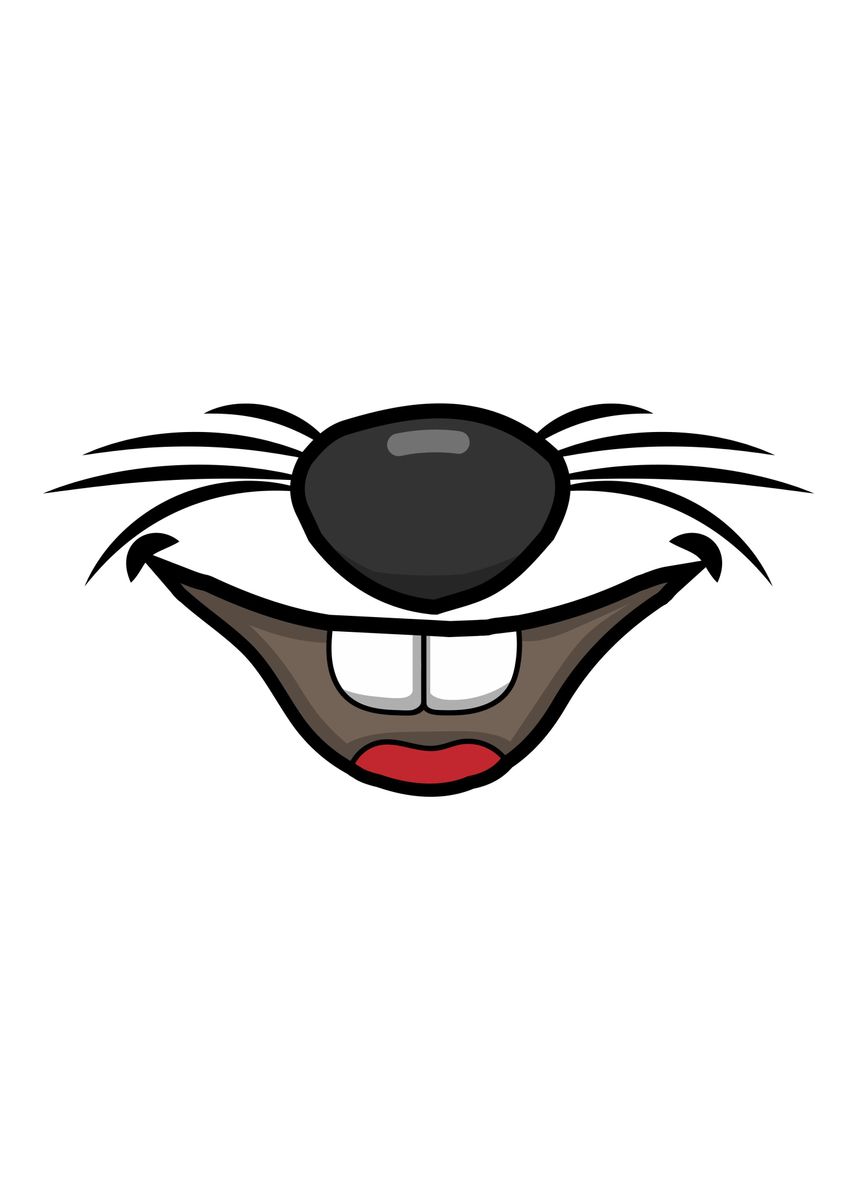 'rat mouse Face mustache' Poster by Sebastian Wünsche | Displate