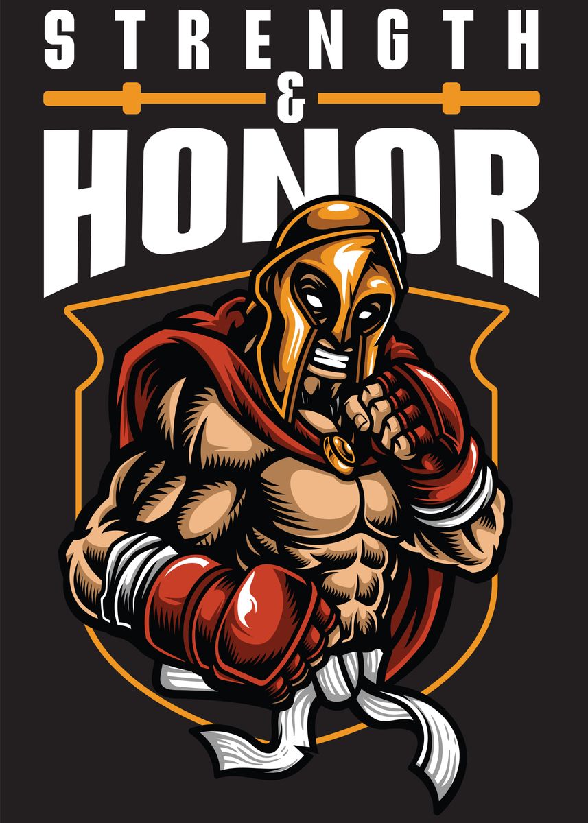 'Spartan Strength' Poster, picture, metal print, paint by Chris Simmons ...