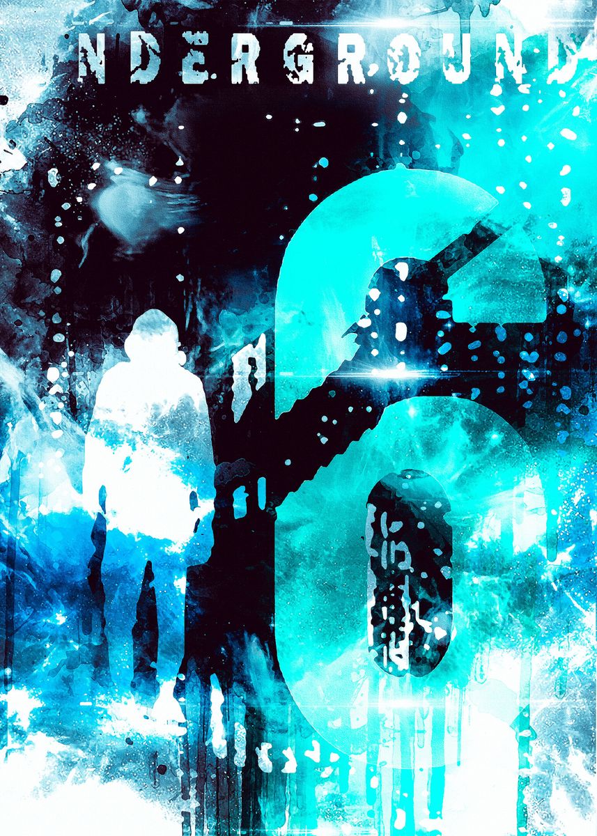 '6 Underground' Poster, picture, metal print, paint by Vivienne Raymond ...