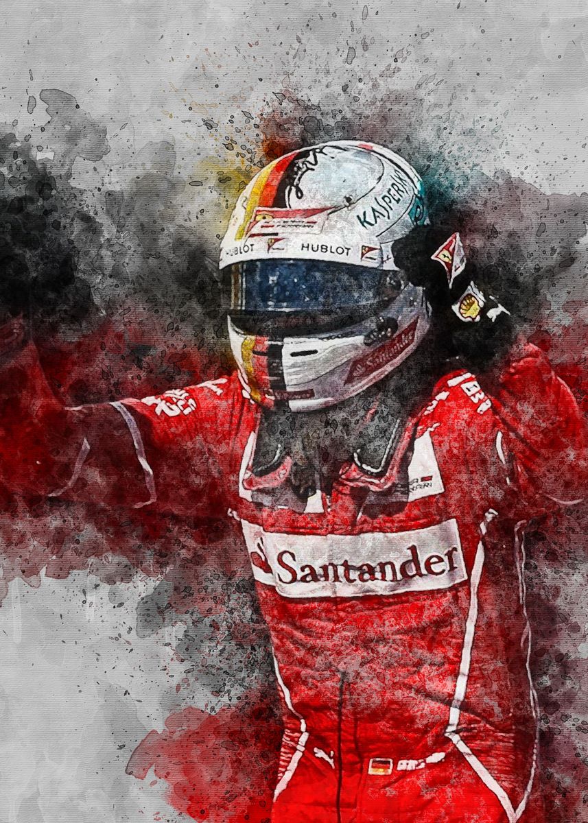 'Sebastian Vettel' Poster by PADA GROUP | Displate
