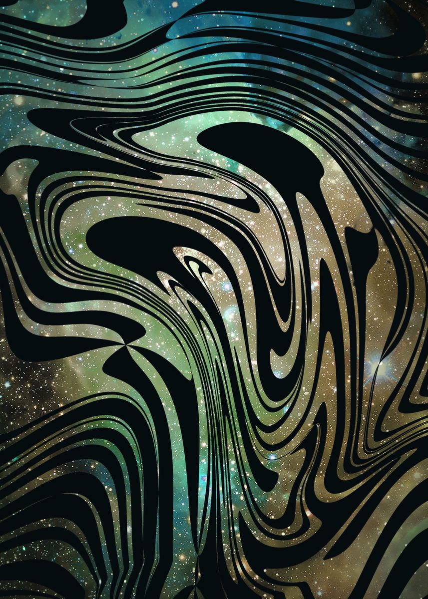 'Galaxy Marble 05' Poster, picture, metal print, paint by Aloke Design ...