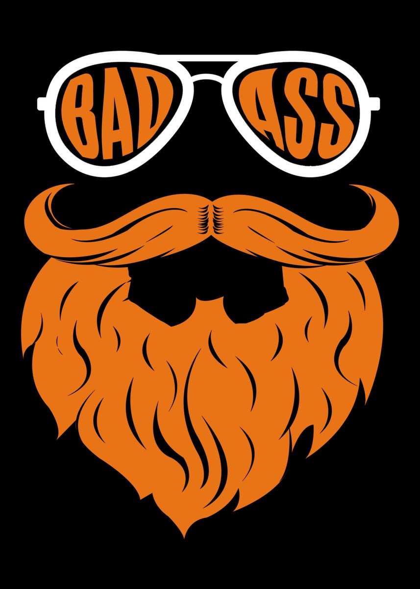 'Bad Ass Dad' Poster, picture, metal print, paint by Cooldruck | Displate