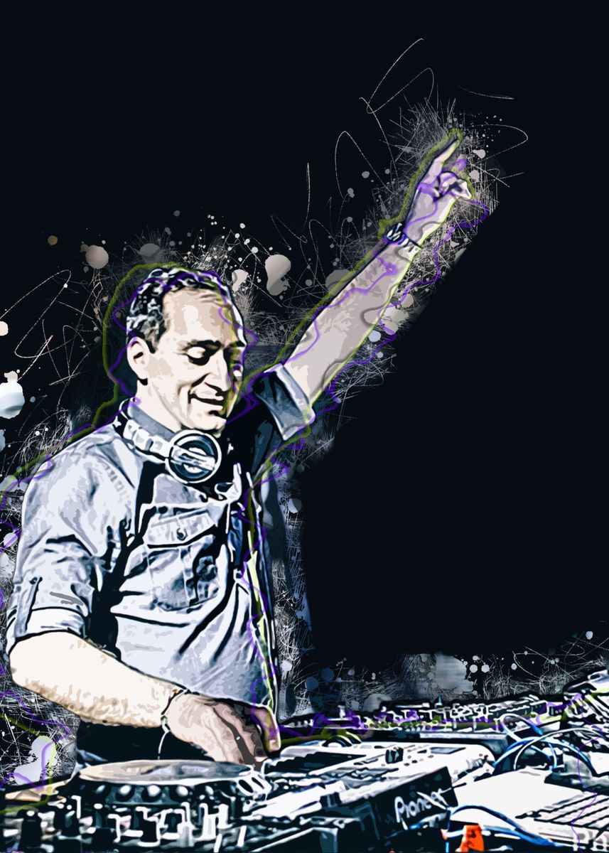 'Paul van Dyk' Poster, picture, metal print, paint by MDA STUDIO | Displate