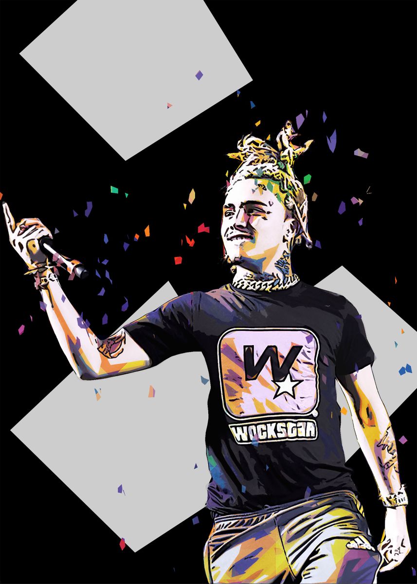 'Lil Pump' Poster, picture, metal print, paint by OOM TEAM | Displate