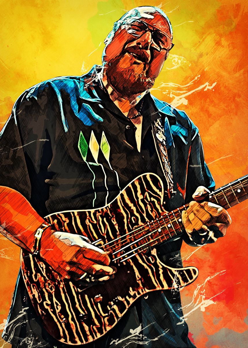 'STEVE CROPPER' Poster, picture, metal print, paint by MoveUp | Displate