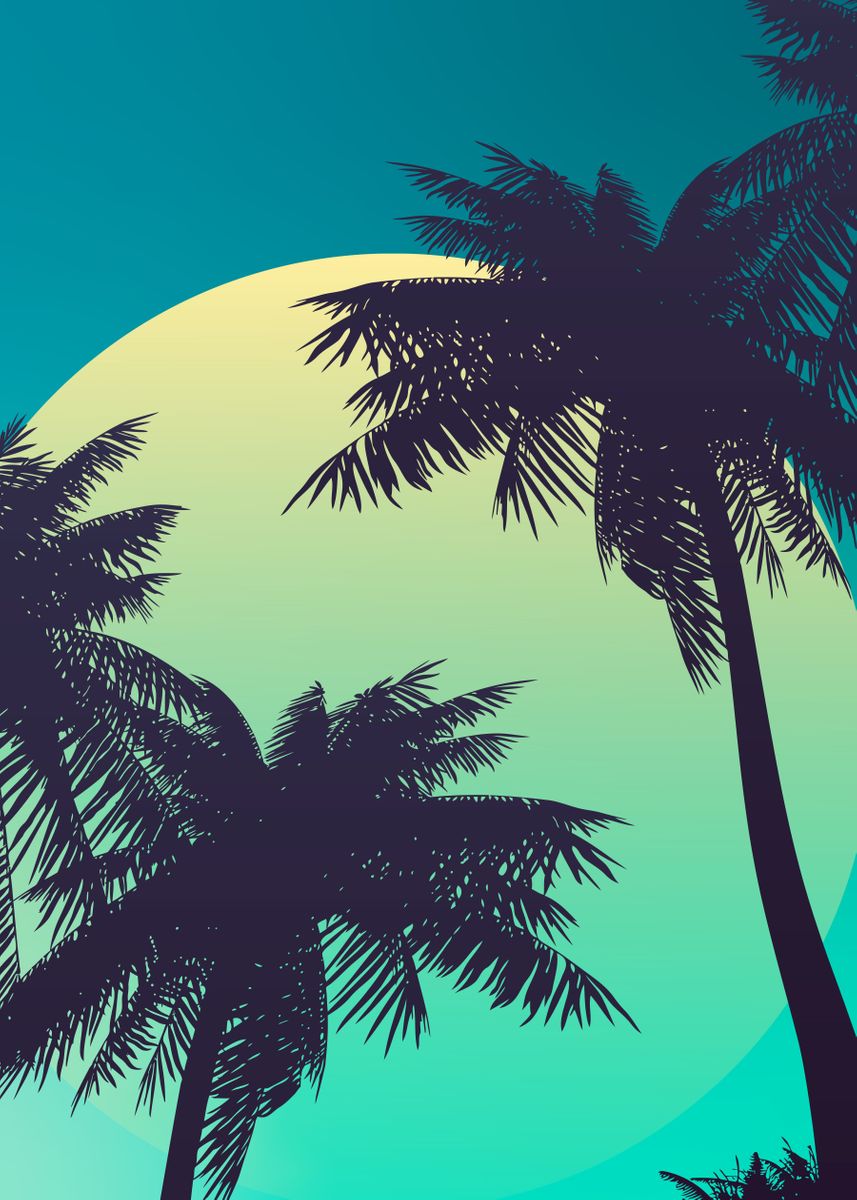 'Tropical' Poster by Queensy Collin | Displate