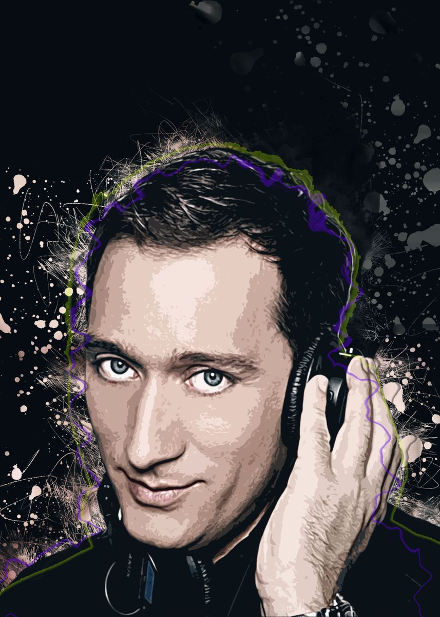 'Paul van Dyk' Poster, picture, metal print, paint by MDA STUDIO | Displate