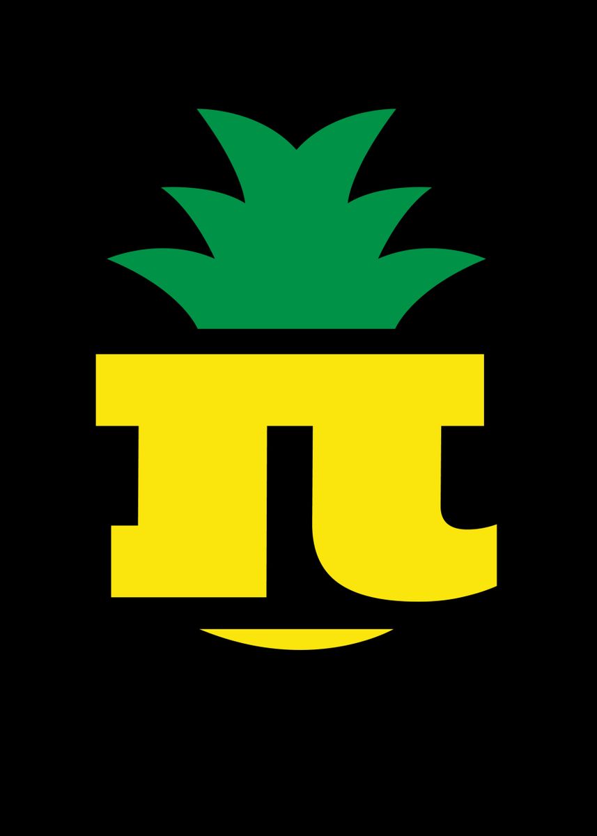 'PI Pineapple Fruits Maths' Poster by Mooon | Displate