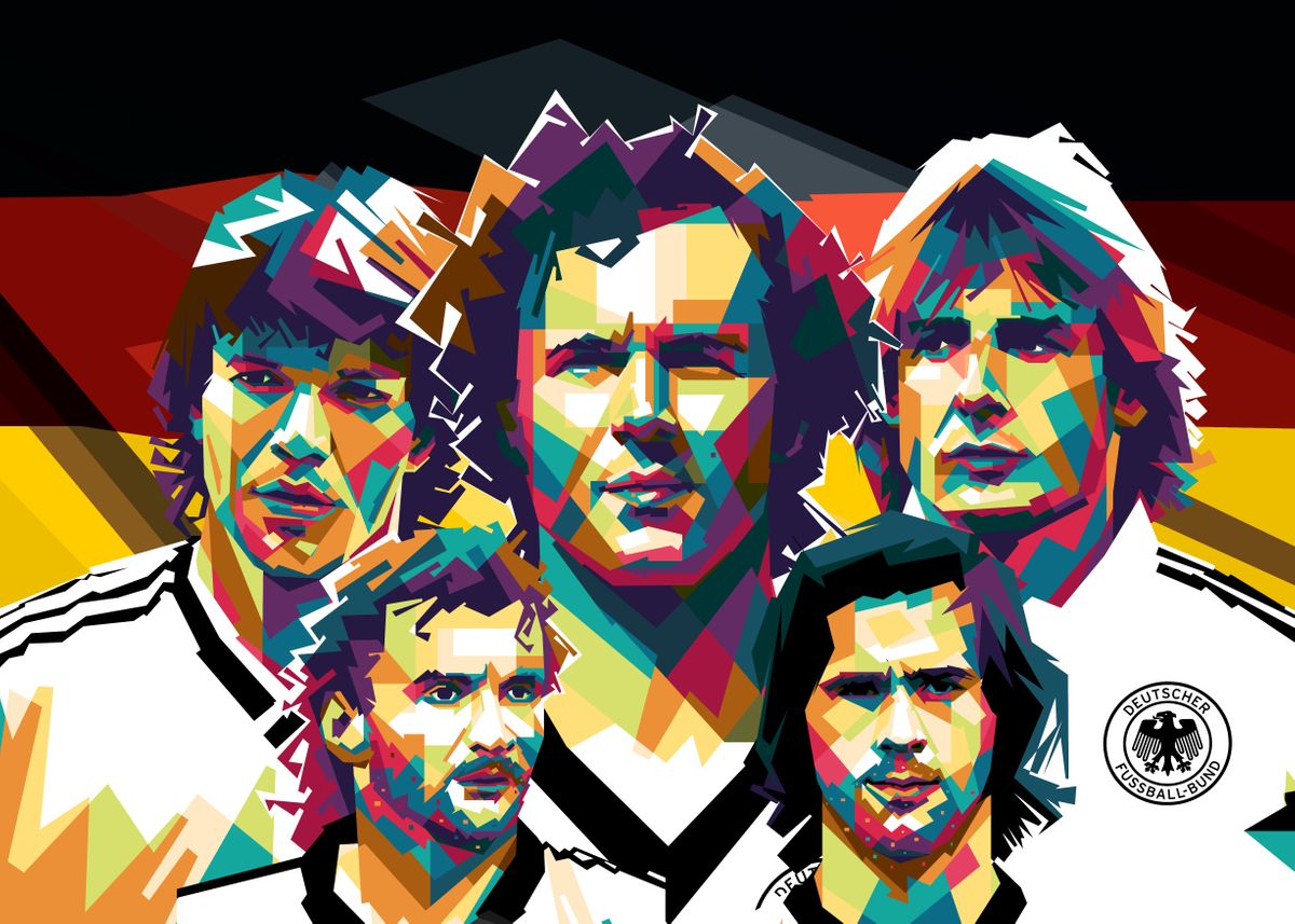 'german football legend' Poster by Fill Art | Displate