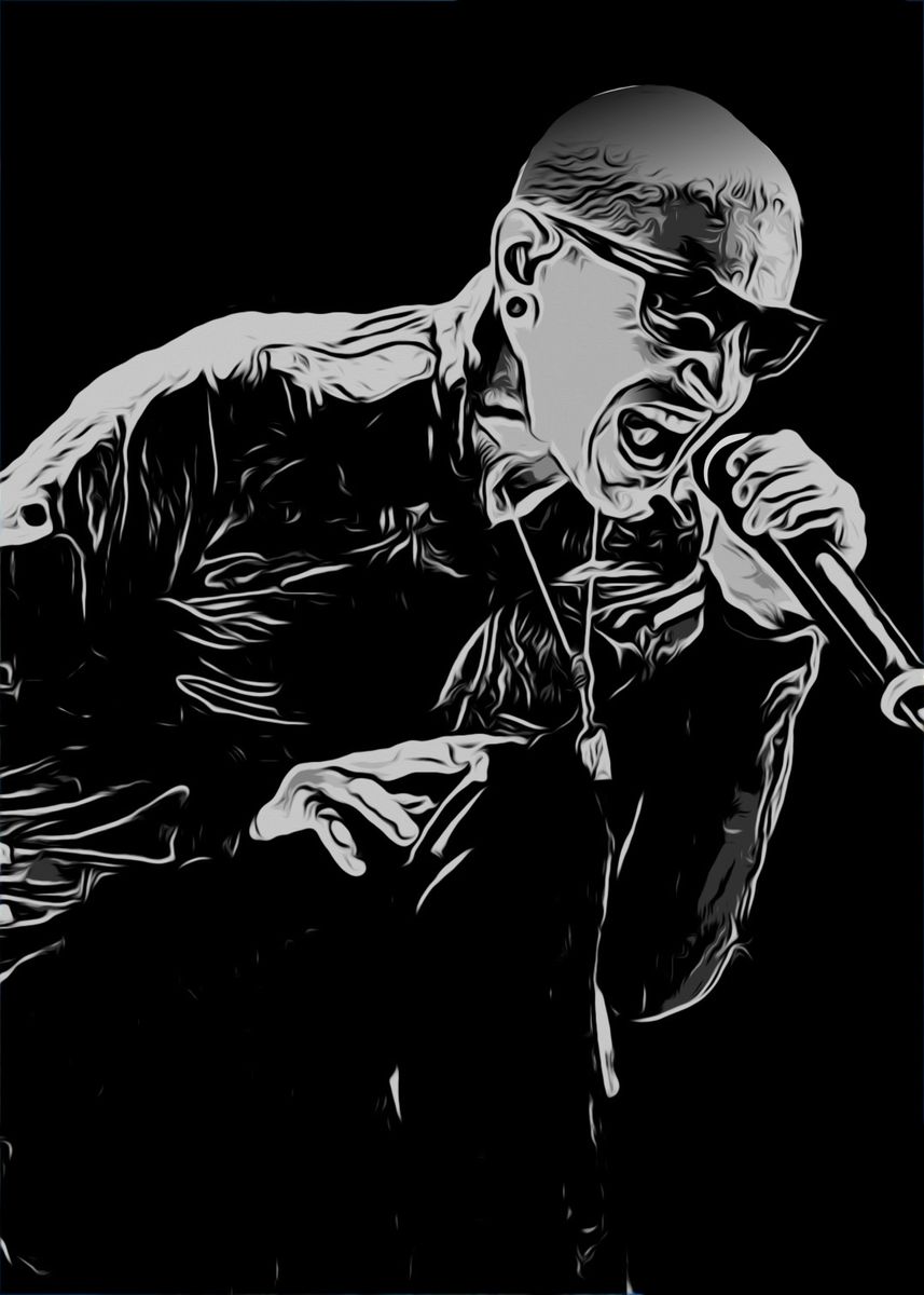 'Chester Bennington' Poster by Miracle Studio | Displate