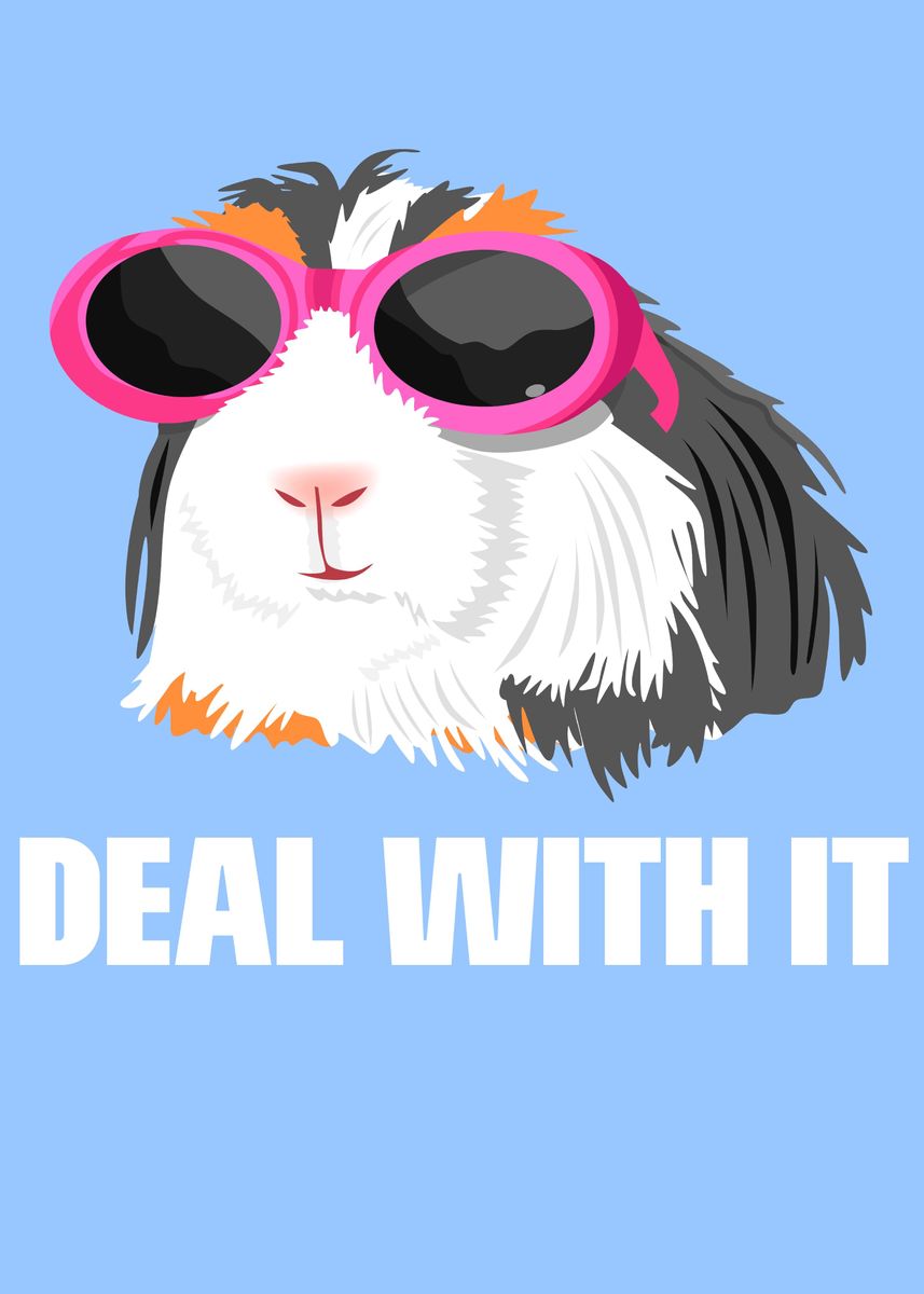 'Crazy Guinea Pig' Poster, picture, metal print, paint by HighLevel ...