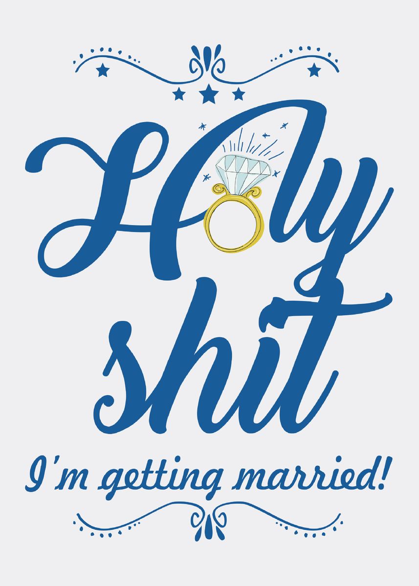 'Im Getting Married' Poster by Neon Moon | Displate
