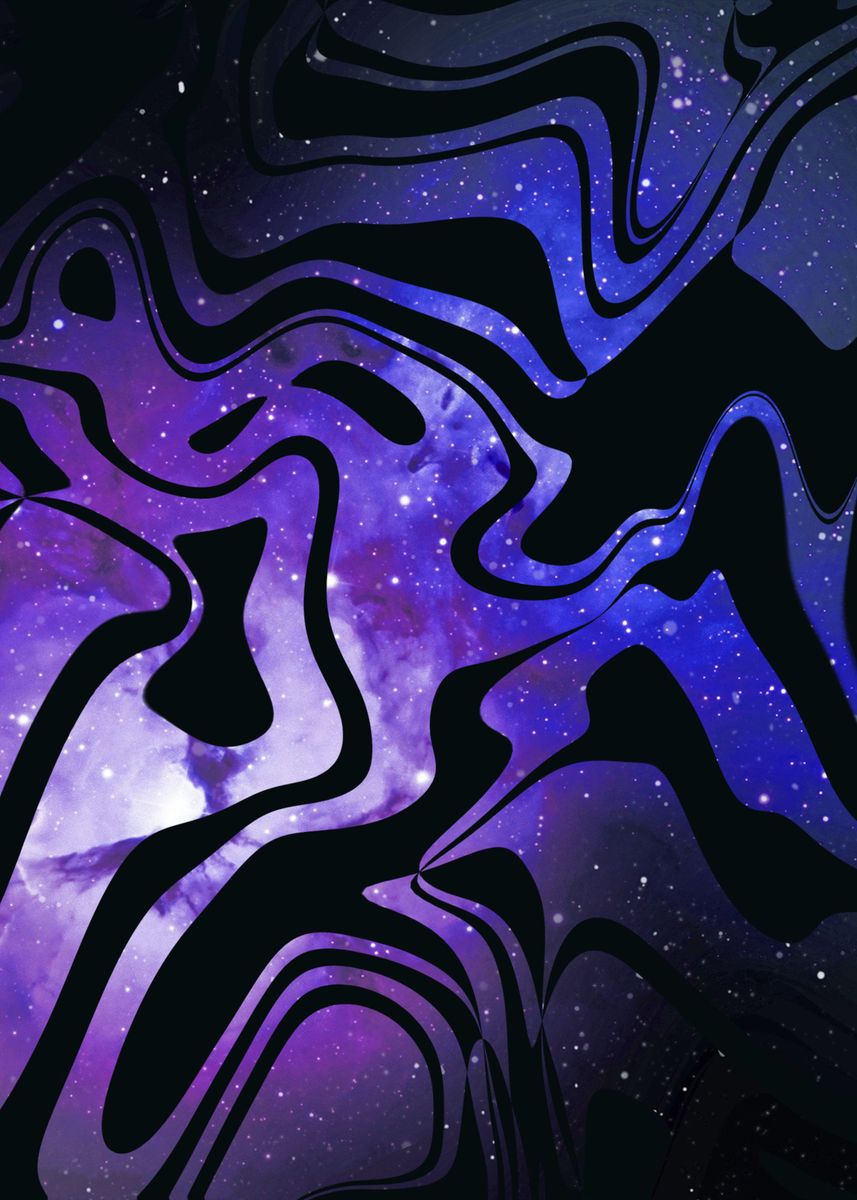 'Galaxy Marble 09' Poster, picture, metal print, paint by Aloke Design ...