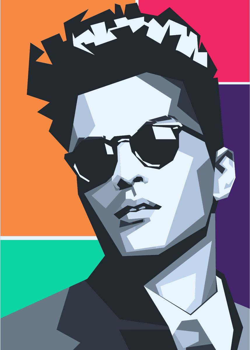 'Bruno Mars' Poster, picture, metal print, paint by Apic Studio IDN ...