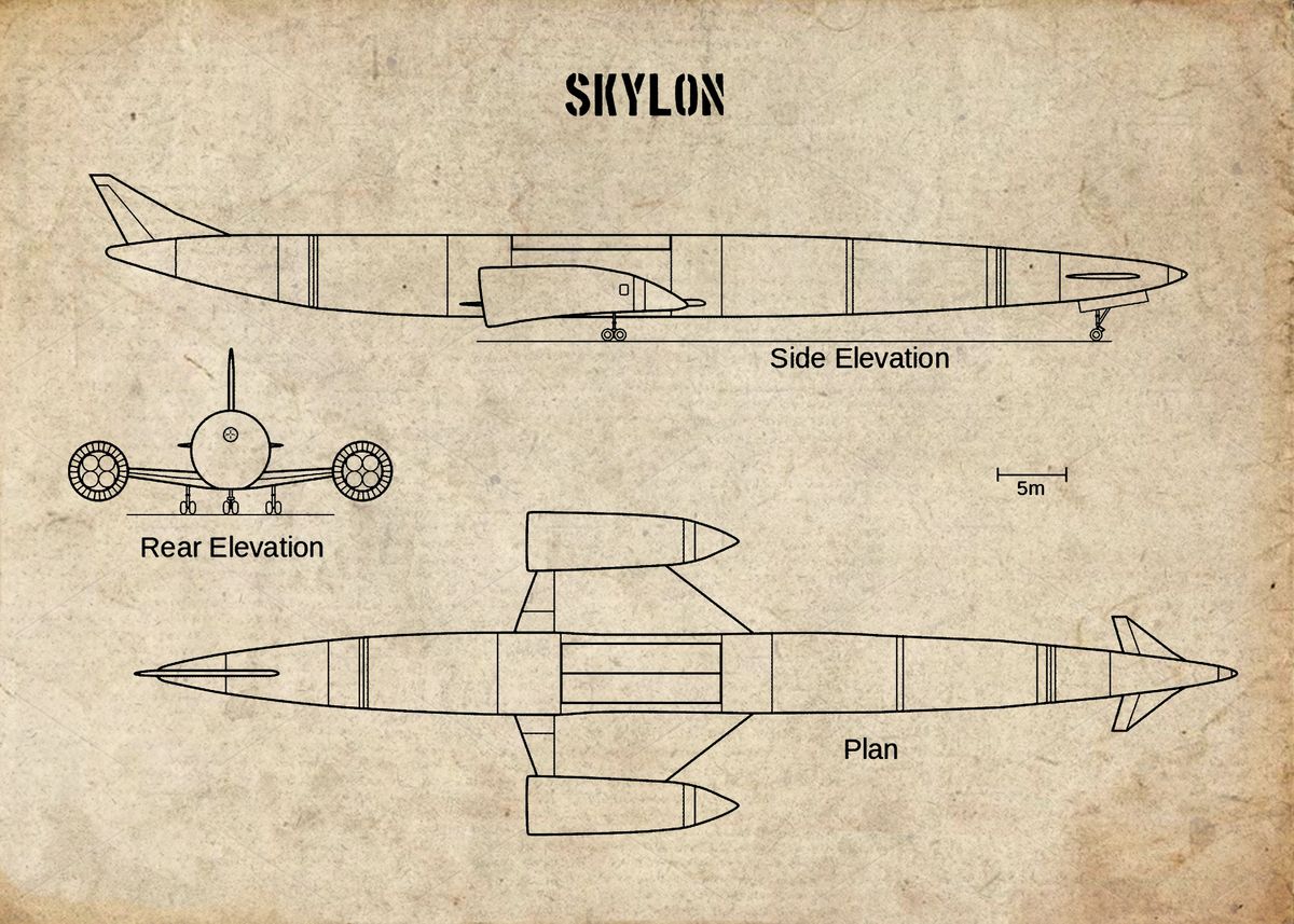 'SKYLON' Poster by MAXART DESIGN | Displate