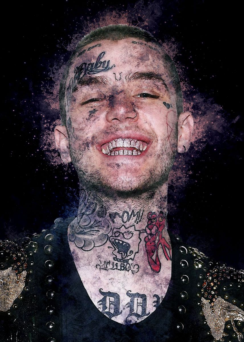 'Lil Peep' Poster, picture, metal print, paint by amazed Poster | Displate