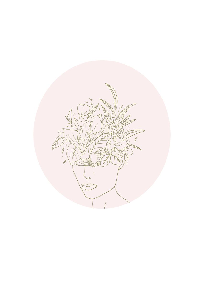 'Beauty In Mind' Poster by anemonium line | Displate