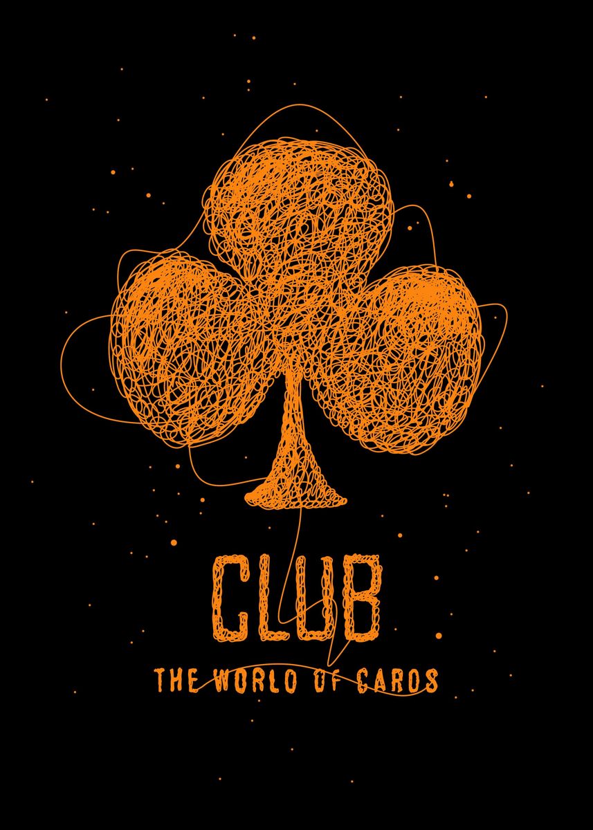 'CLUB THE WORLD OF CARDS' Poster, picture, metal print, paint by erwin ...