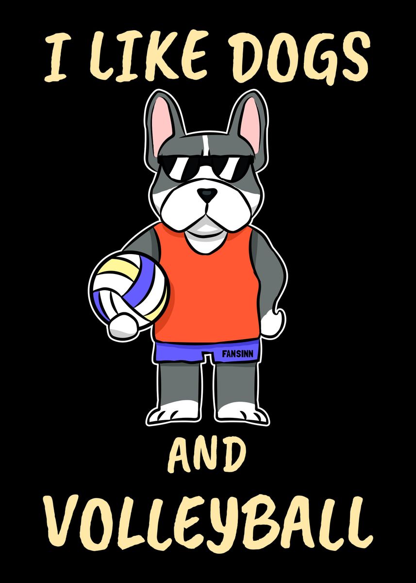 'Volleyball Dog Sports spel' Poster by fansinn | Displate