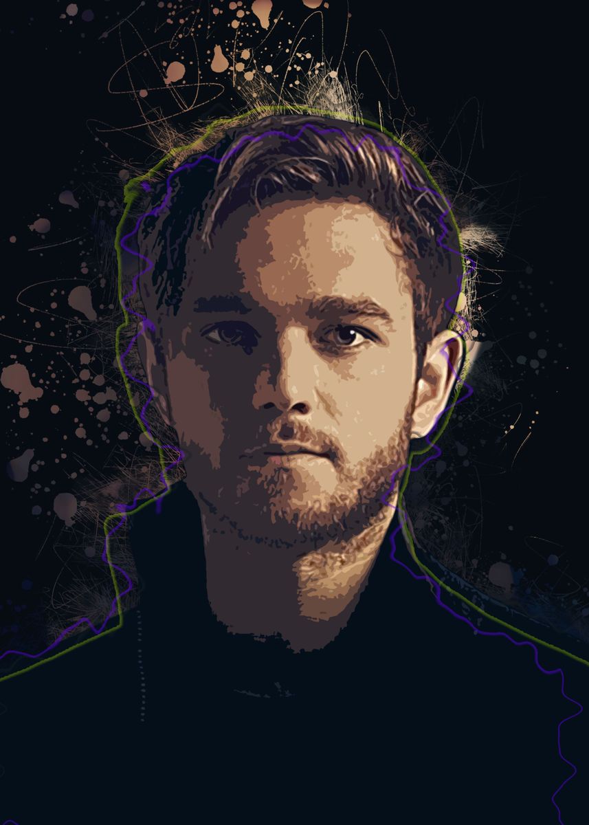'Zedd' Poster, picture, metal print, paint by MDA STUDIO | Displate