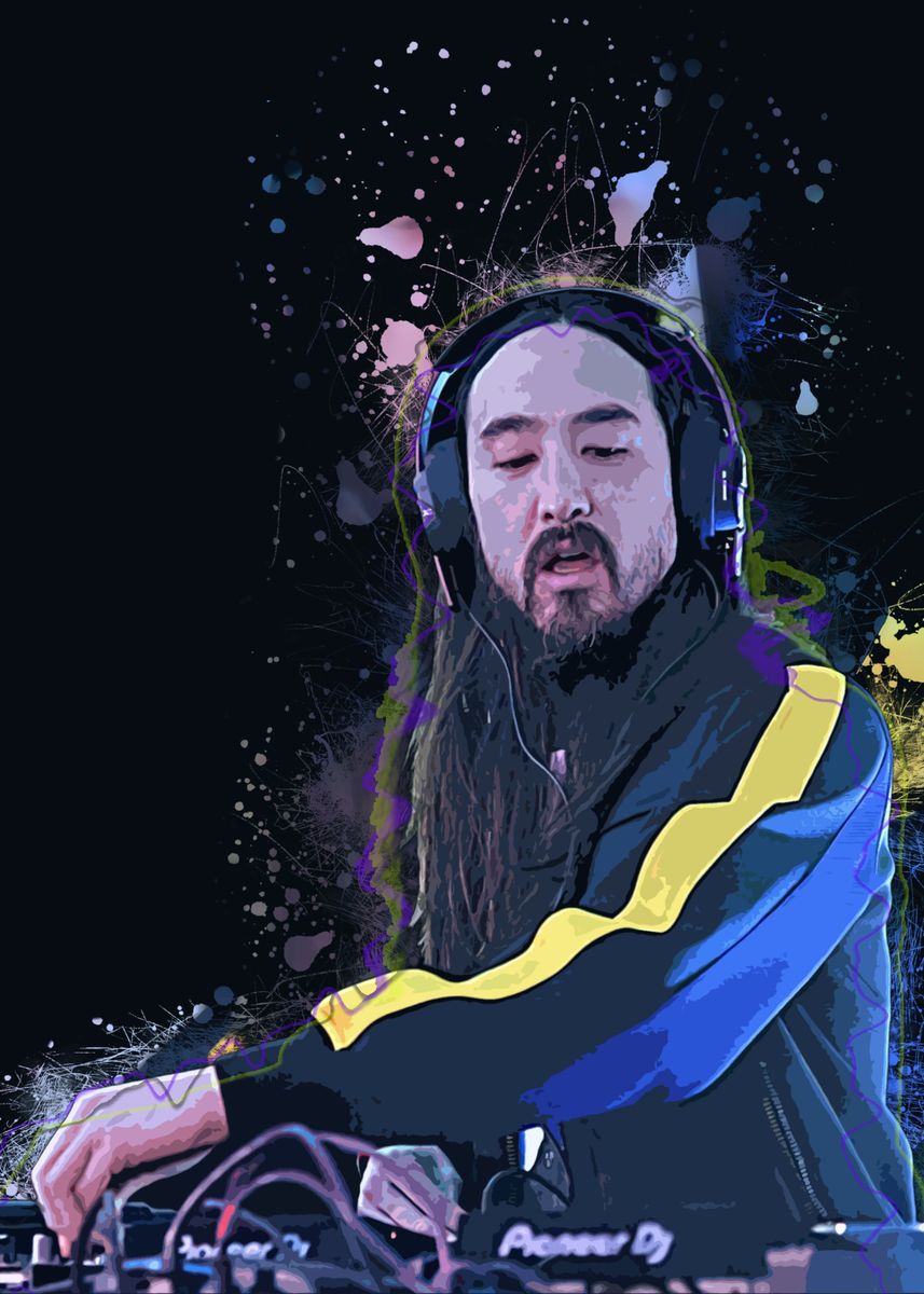 'Steve Aoki' Poster, picture, metal print, paint by MDA STUDIO | Displate