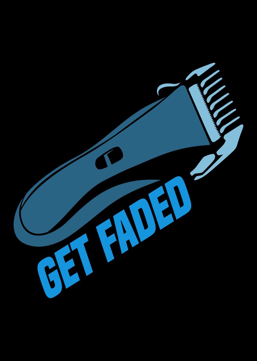 'Get faded' Poster, picture, metal print, paint by Platebubble | Displate