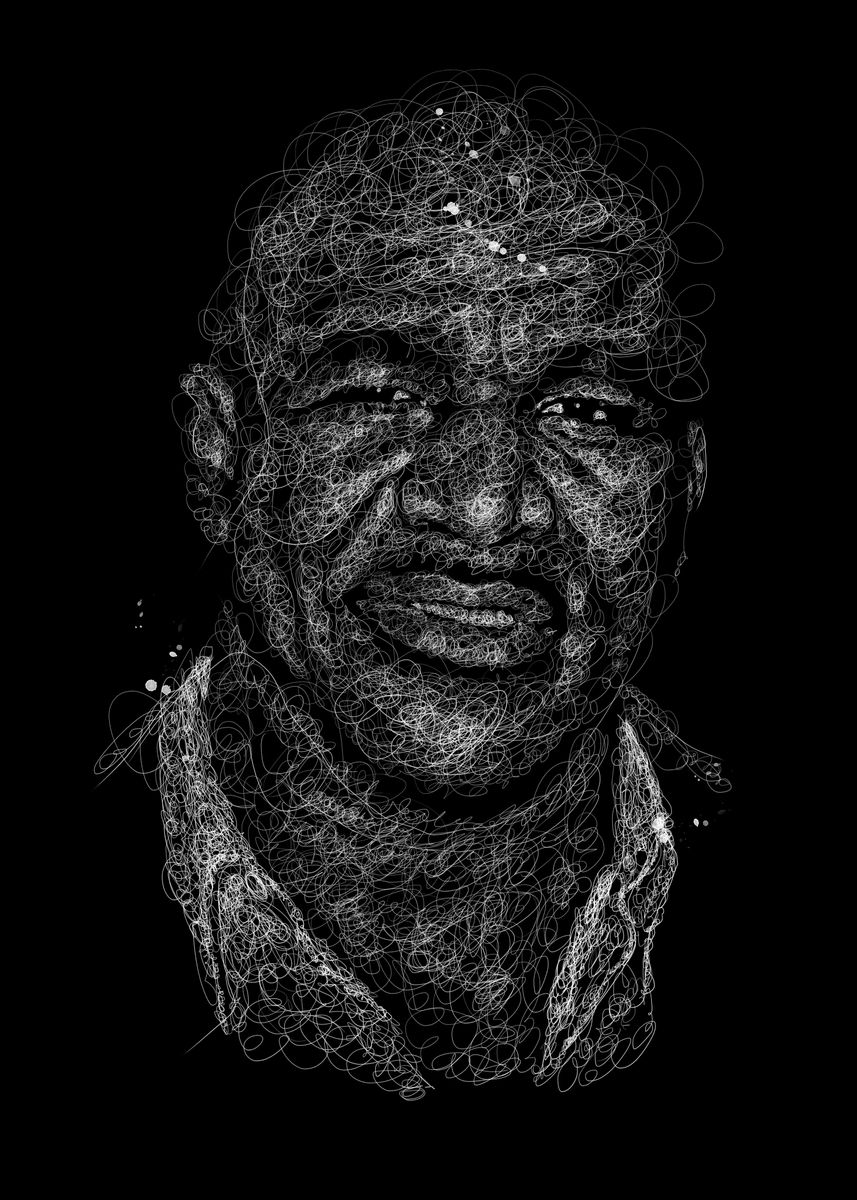 'evander holyfield' Poster by Izmo Scribbles | Displate