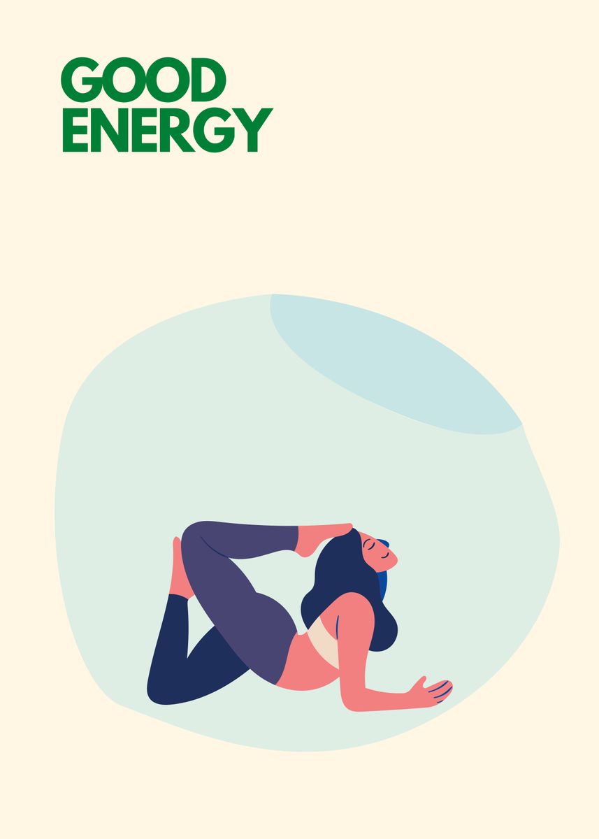 'GOOD energy' Poster by TheNicePoster | Displate