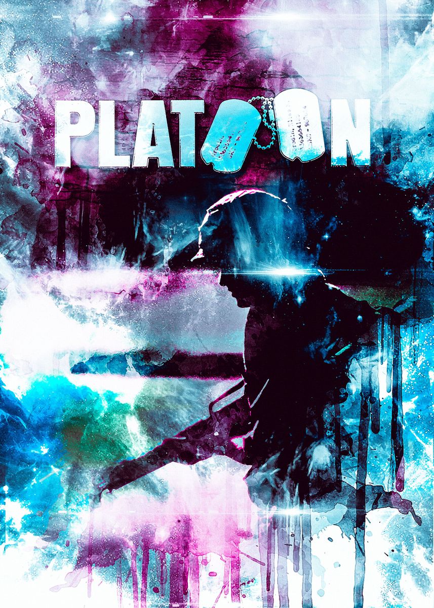 '3 Platoon' Poster, picture, metal print, paint by Elisa Woodard | Displate