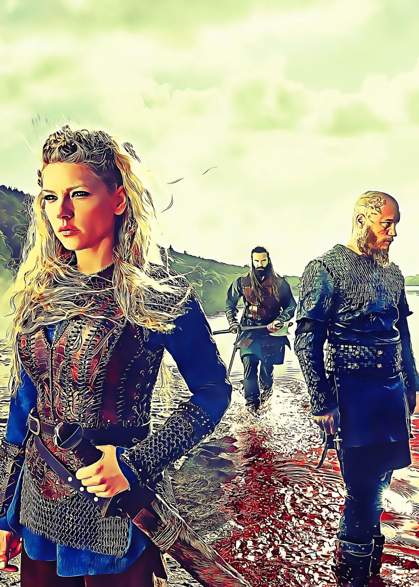 'vikings' Poster, picture, metal print, paint by marco yan | Displate