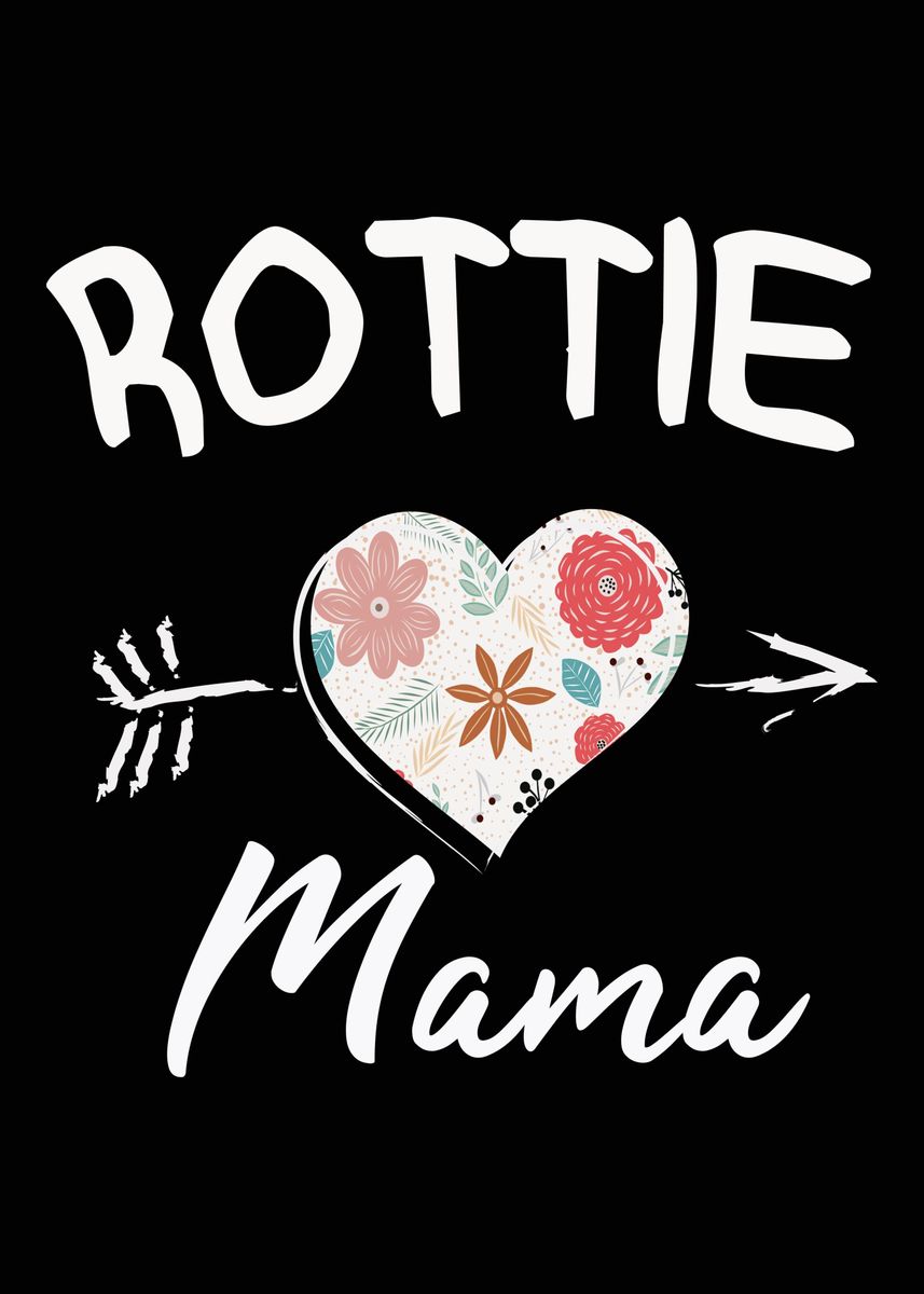'Rottie Mom Gift' Poster by PlateMadeStuff | Displate