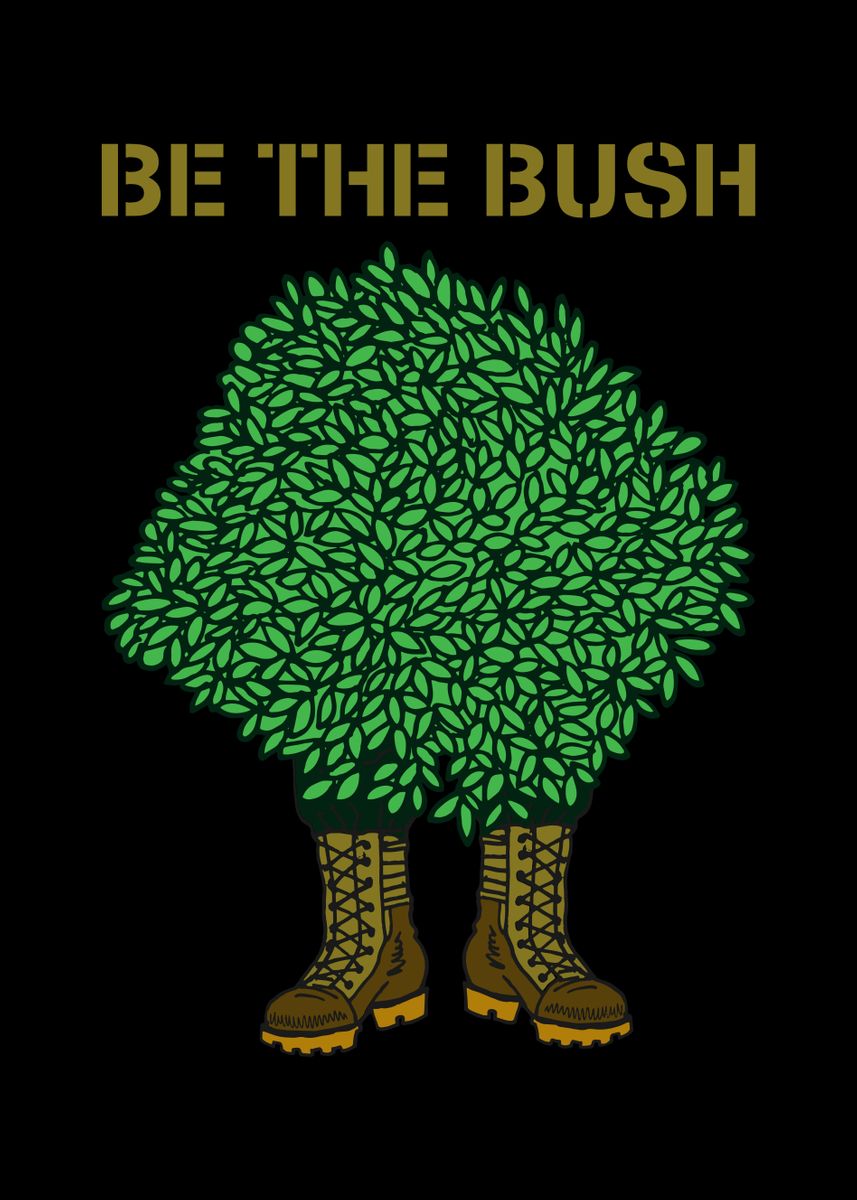 'Camping Be The Bush' Poster by Shiva121 | Displate
