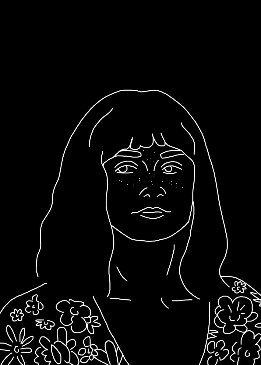 'Alyssa' Poster, picture, metal print, paint by Lottie Child | Displate