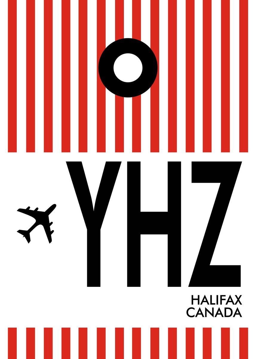 'CANADA HALIFAX YHZ' Poster, picture, metal print, paint by Atomic ...