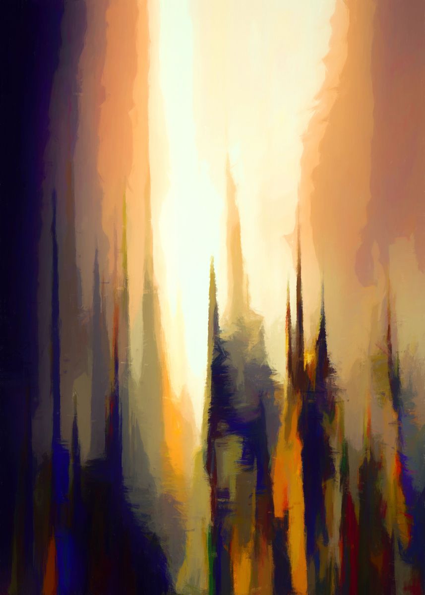 'Abstract Landscape 13' Poster by aestevez | Displate