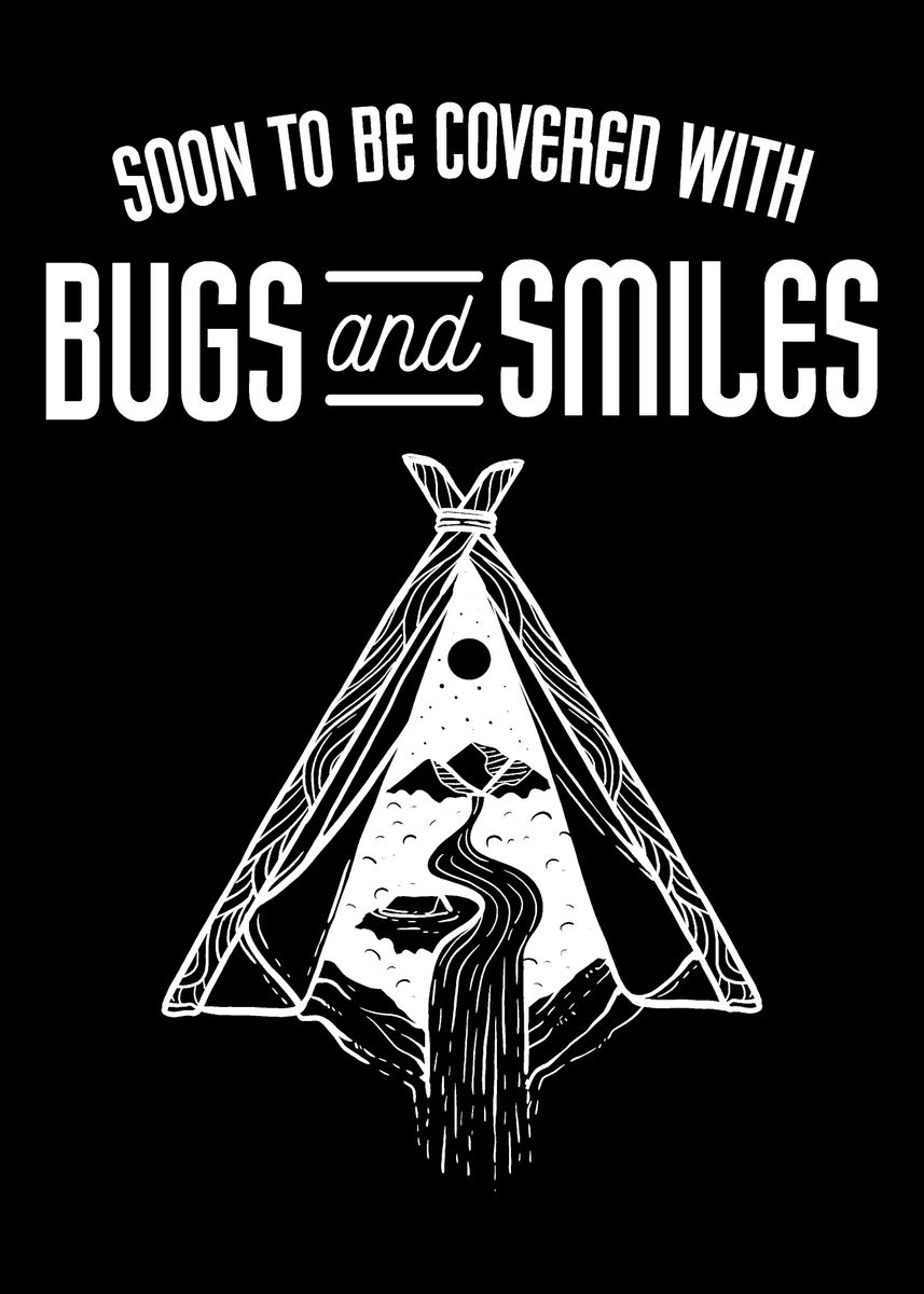 'Soon Bugs Camper And Natur' Poster, picture, metal print, paint by ...