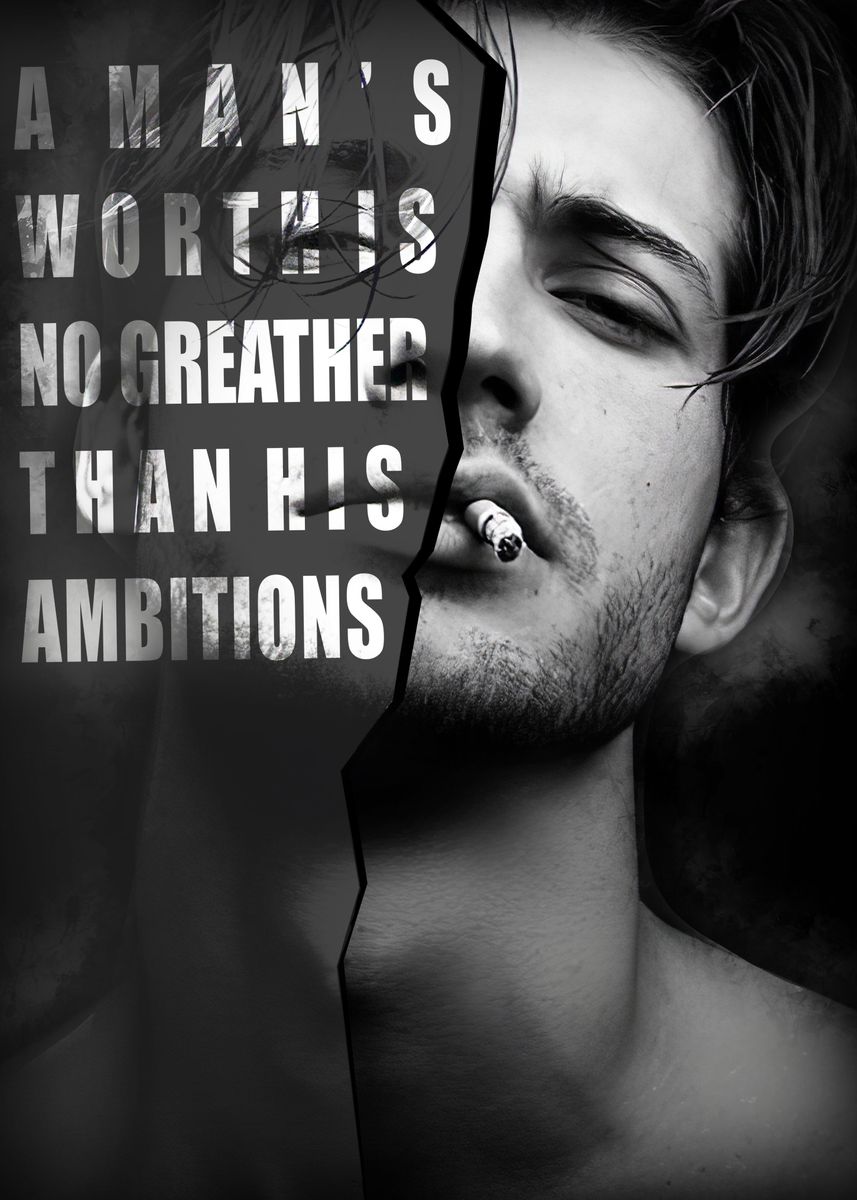 'MAN IN BW' Poster, picture, metal print, paint by Garjita Creativo ...