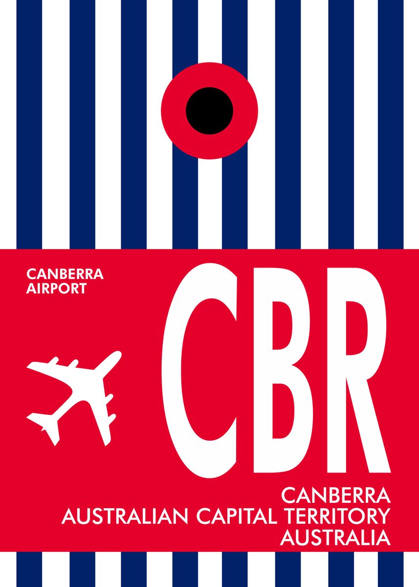 'AUSTRALIA CABERRA CBR' Poster, picture, metal print, paint by Atomic ...